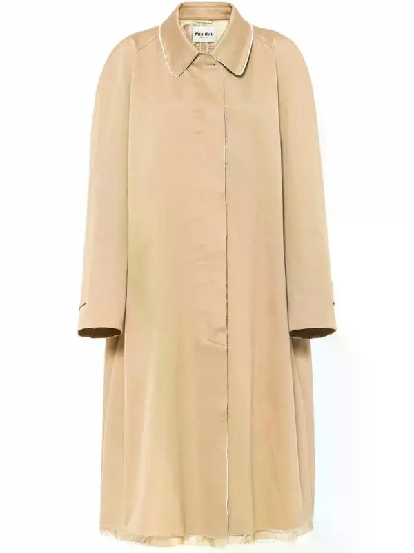 Miu Miu Single-breasted Chino Coat