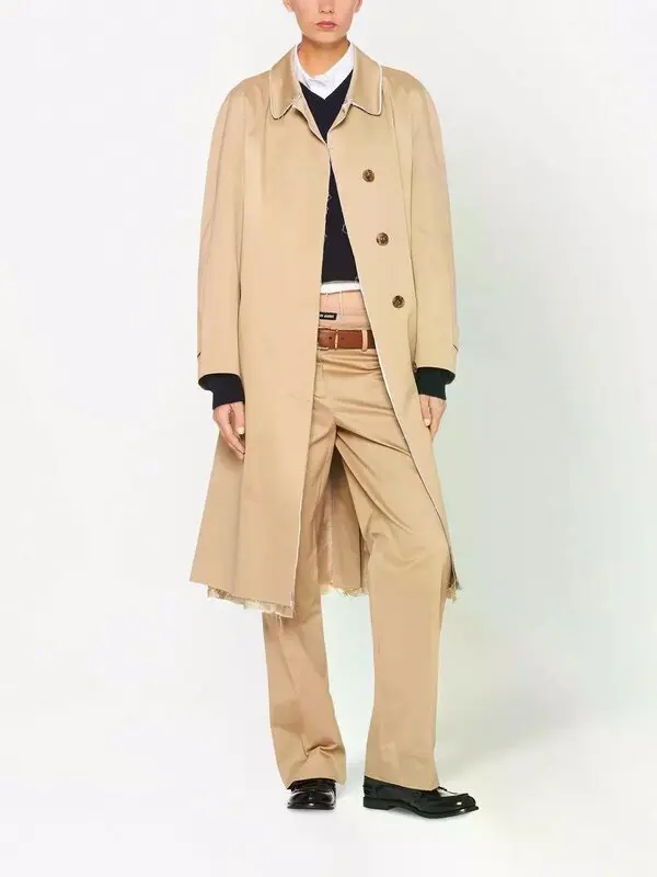 Miu Miu Single-breasted Chino Coat