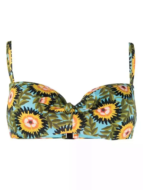 Marlies Dekkers Bellini Floral-print Bikini Top - Blue