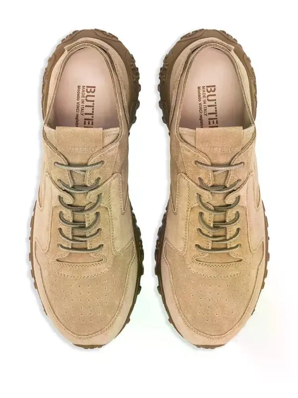 BUTTERO® Lace-up Suede Sneakers - Neutrals