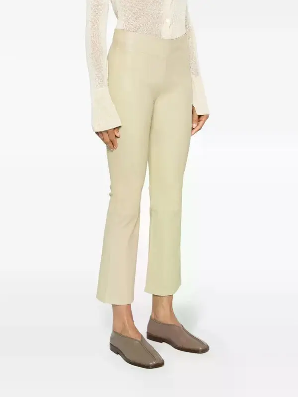 ARMA Flared Lambskin Leather Trousers