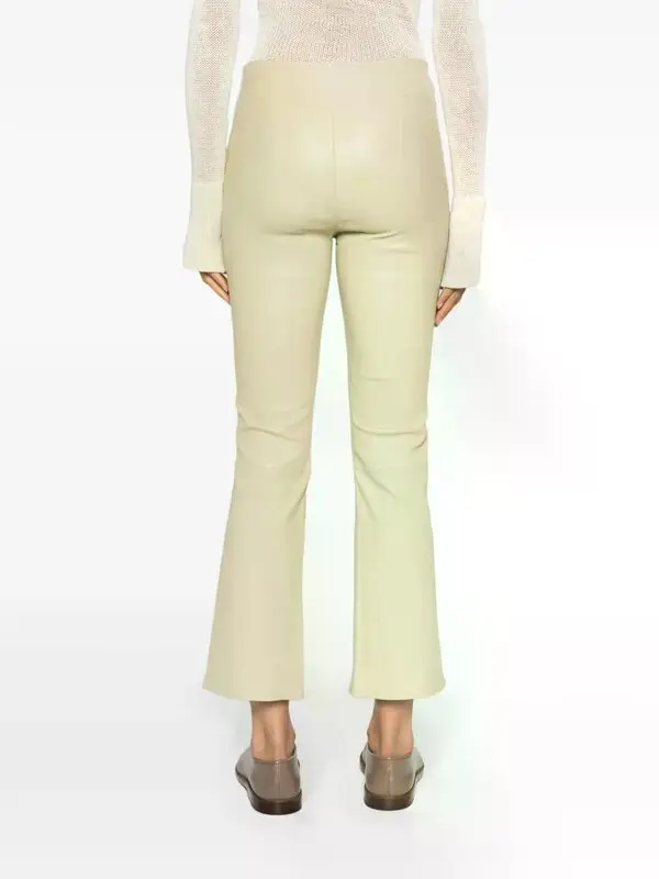 ARMA Flared Lambskin Leather Trousers