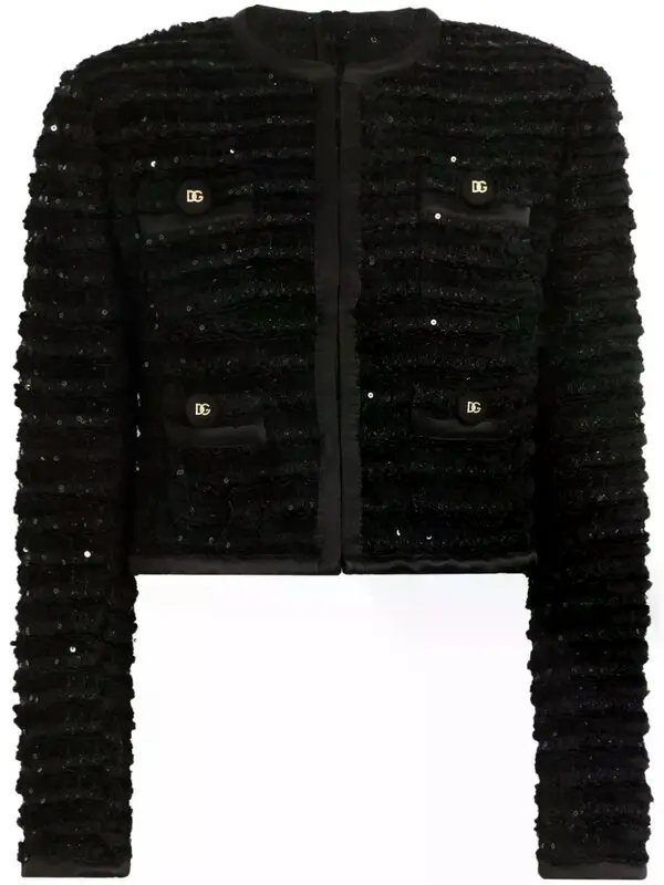 Dolce & Gabbana Sequinned Jacket - Black