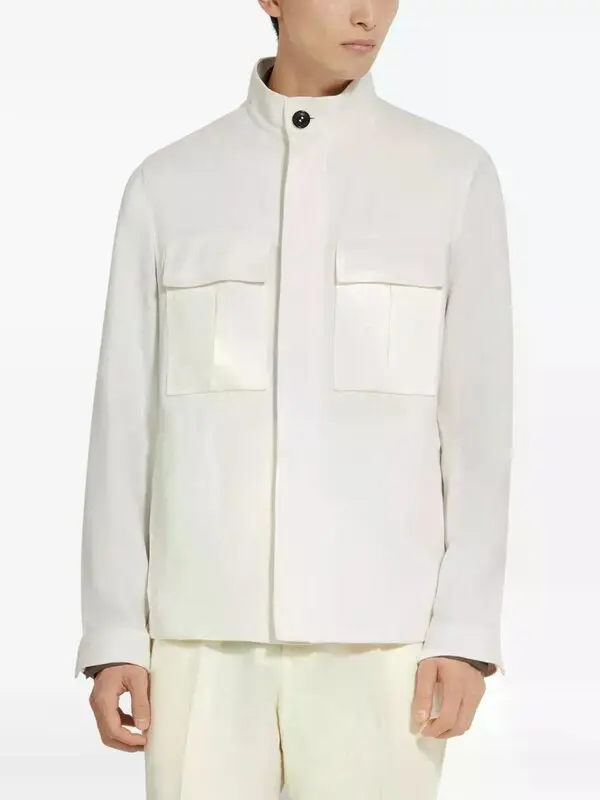 Zegna Oasi Lino Jacket - White