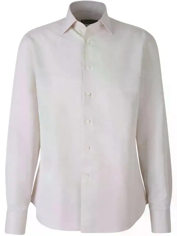 Canali Spread-collar Shirt