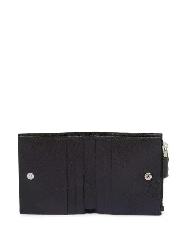 Prada Small Saffiano-leather Wallet - Black