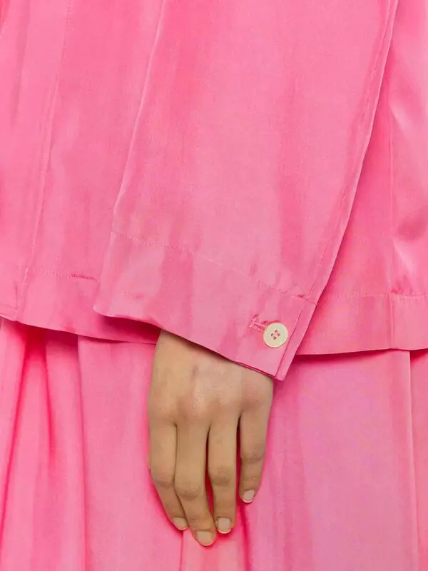 FORTE_FORTE Silk Blazer - Pink