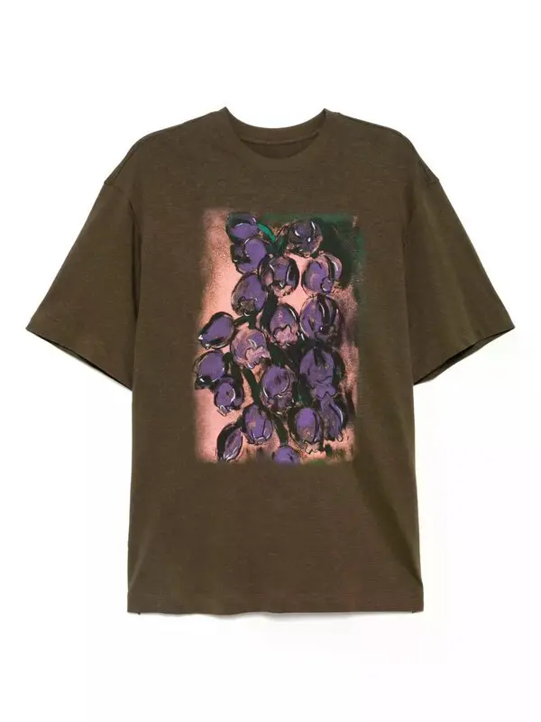 JNBY Graphic-print T-shirt - Brown