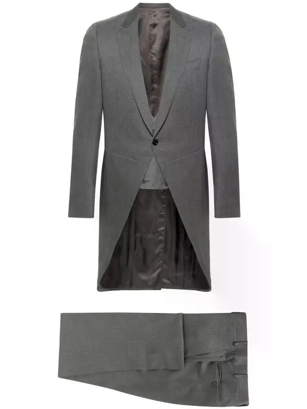 Canali Single-breasted Wool Suit - Grey