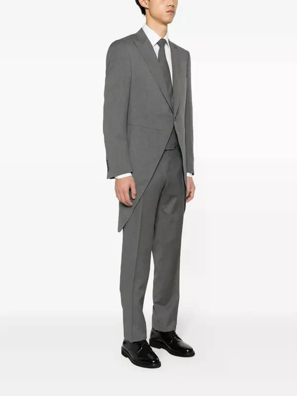 Canali Single-breasted Wool Suit - Grey