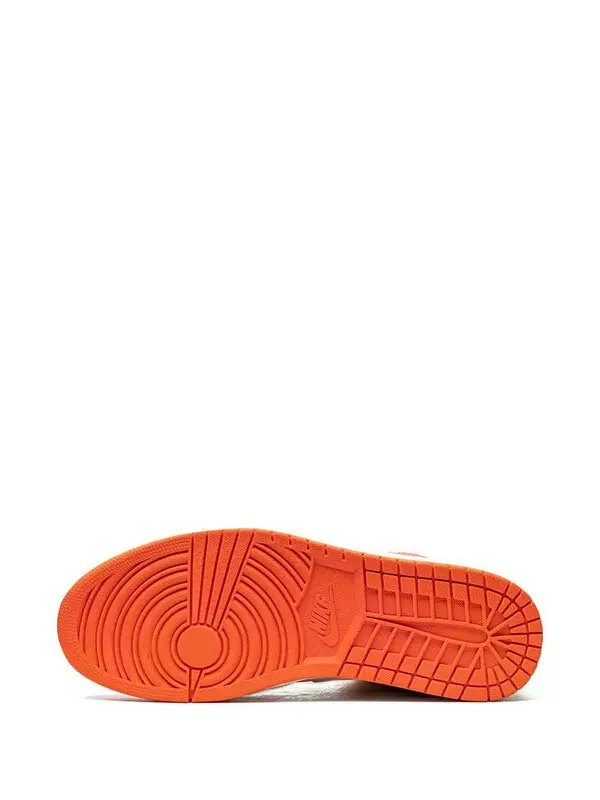 JORDAN 1 Mid Se Electro Orange Sneakers - White
