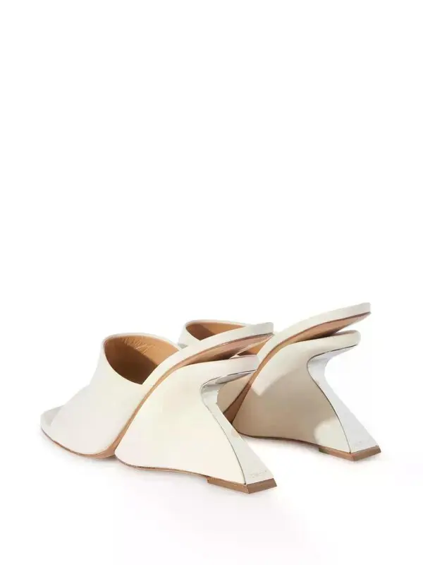 Off-White Jug Wedge-heel Leather Mules