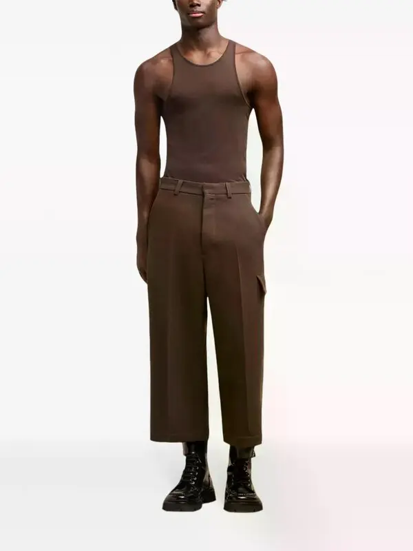 AMI Paris Virgin-wool Cropped Trousers