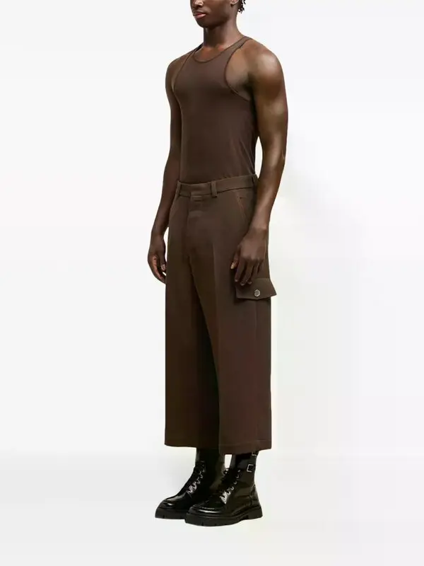 AMI Paris Virgin-wool Cropped Trousers