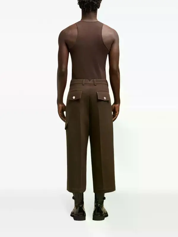 AMI Paris Virgin-wool Cropped Trousers