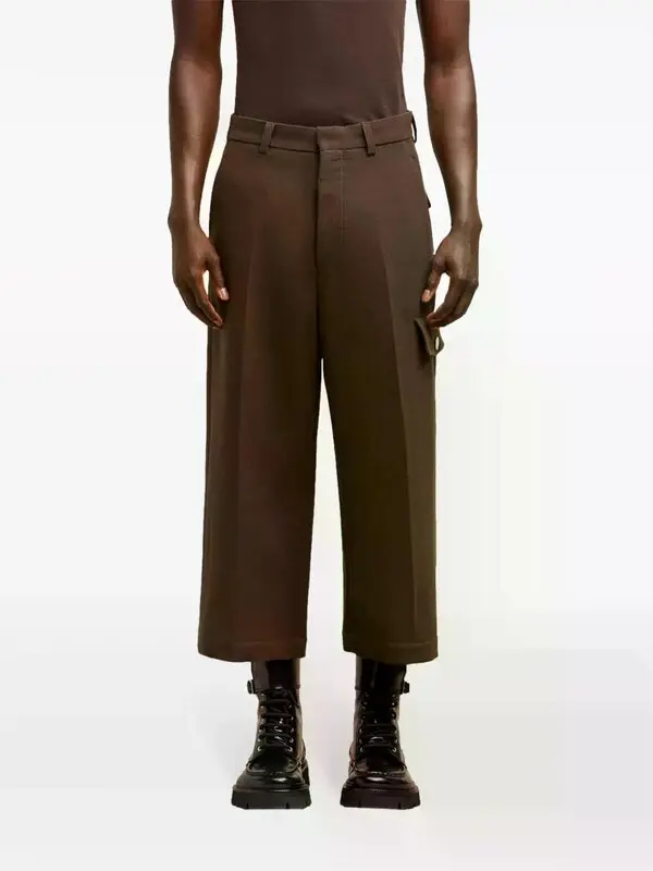 AMI Paris Virgin-wool Cropped Trousers