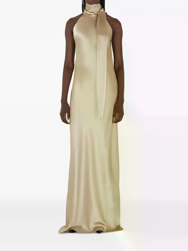 Galvan Sienna Gown Dress - Neutrals