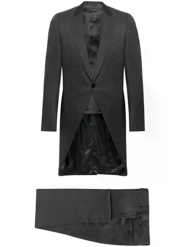 Canali Single-breasted Wool Suit - Grey