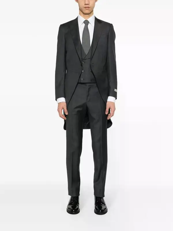 Canali Single-breasted Wool Suit - Grey