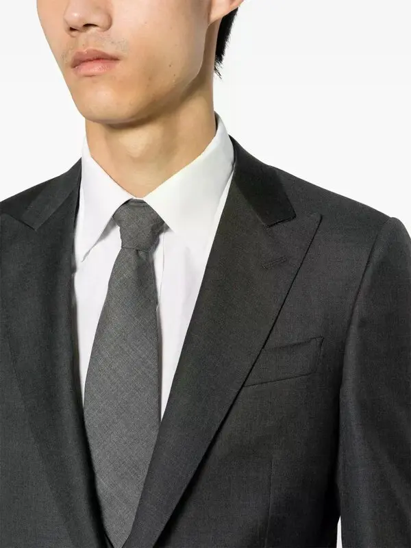 Canali Single-breasted Wool Suit - Grey
