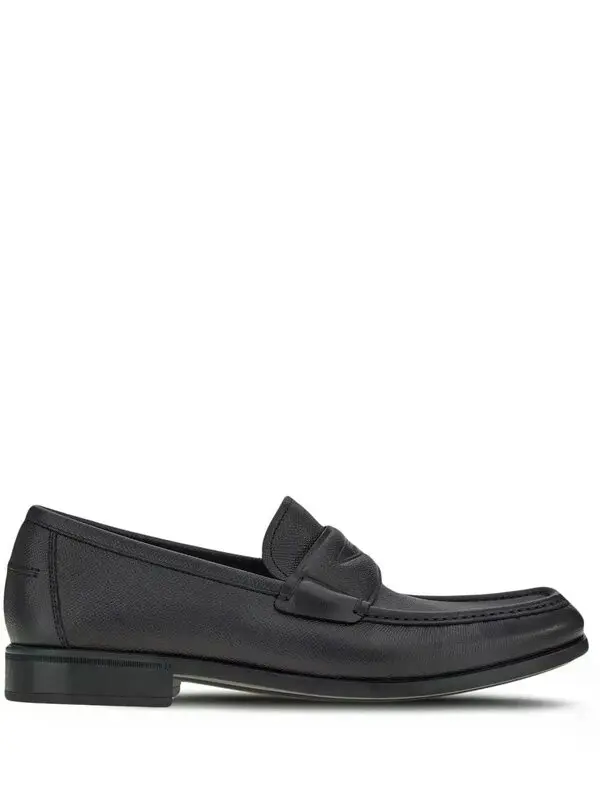FERRAGAMO Chunky Leather Penny Loafers