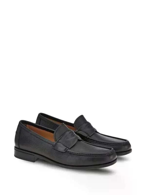 FERRAGAMO Chunky Leather Penny Loafers