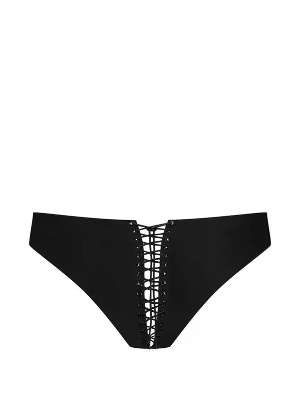 MAISON CLOSE Nuit Infinie Open Panty Briefs - Black