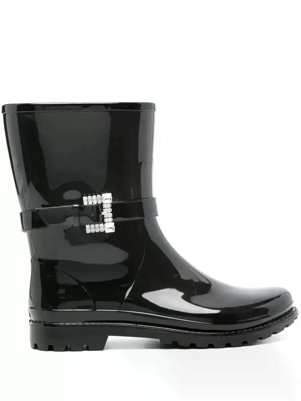 SERGIO ROSSI Crystal-embellished Ankle Boots