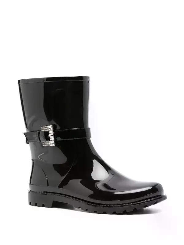 SERGIO ROSSI Crystal-embellished Ankle Boots