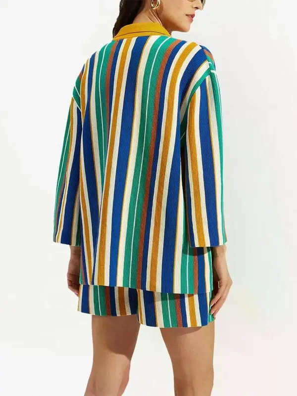 La DoubleJ Bay Polo Stripe-pattern Jumper