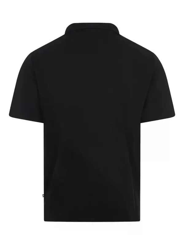 Moncler Logo-patch Polo Shirt - Black