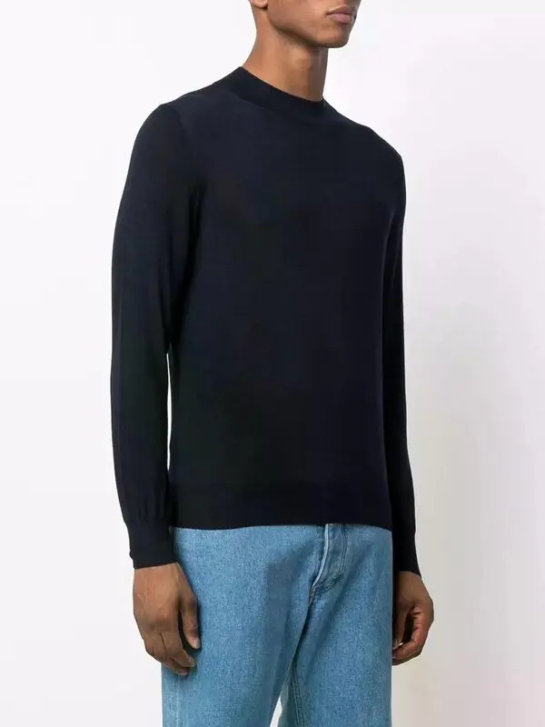 BARBA NAPOLI Crew-neck Knit Jumper - Blue