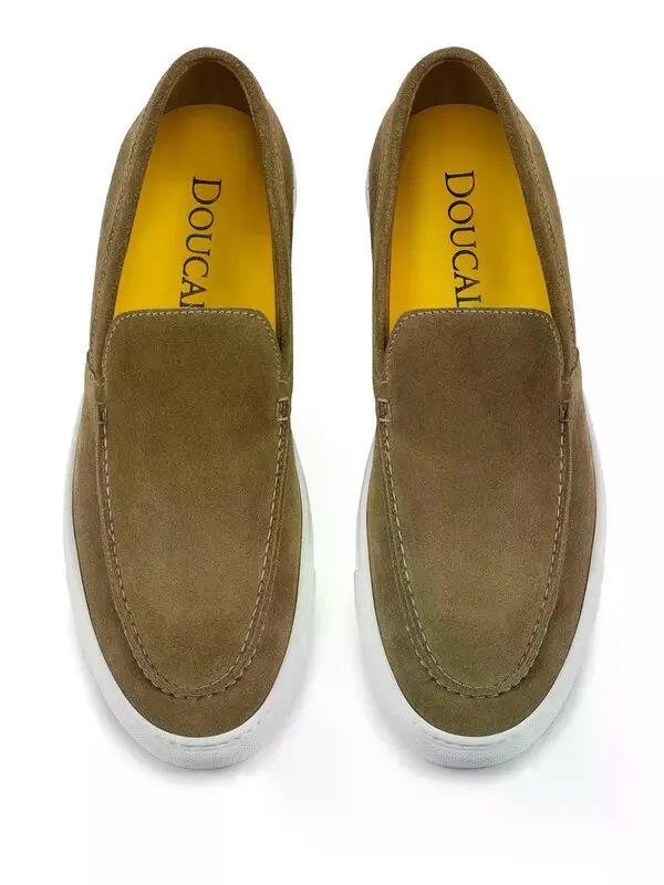 DOUCAL'S Slip-on Suede Loafers - Neutrals