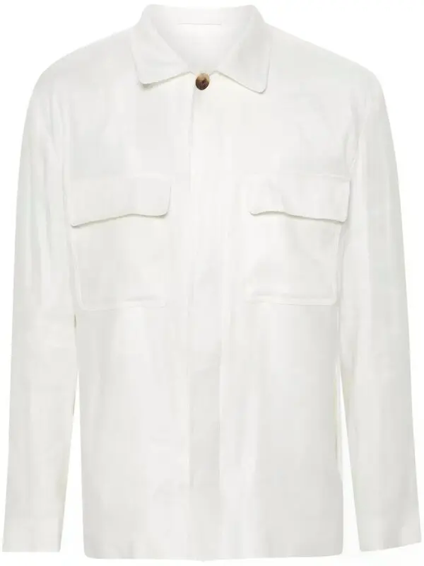 LARDINI Twill Shirt Jacket