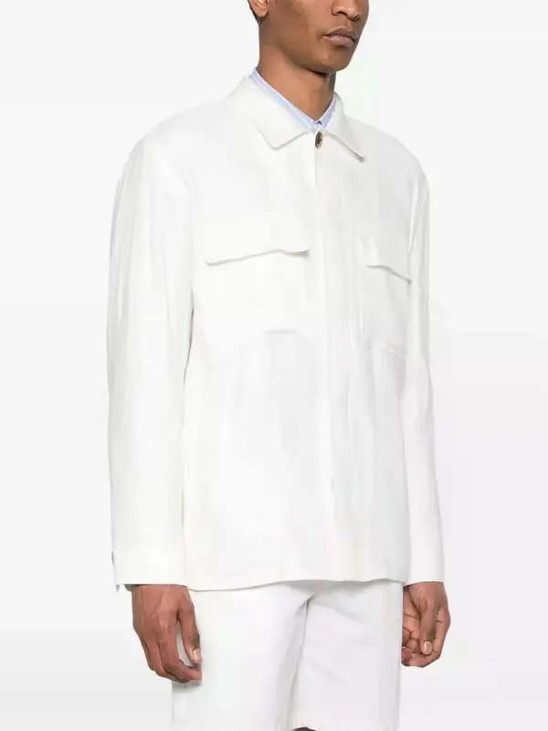 LARDINI Twill Shirt Jacket