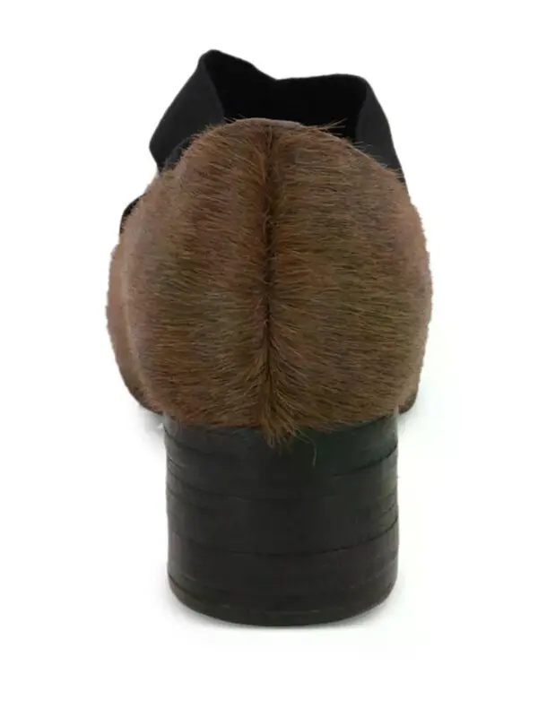 UMA WANG Calf Hair Ballerina Pumps - Brown