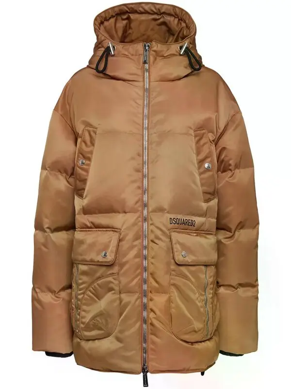 Dsquared2 Quilted Hooded Coat
