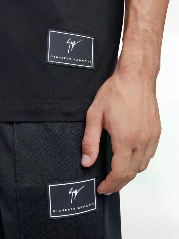 GIUSEPPE ZANOTTI Lr-43 Cotton Track Shorts