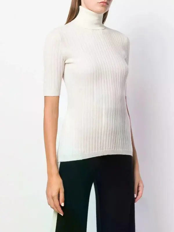 Cashmere In Love Roll-neck Pullover Top