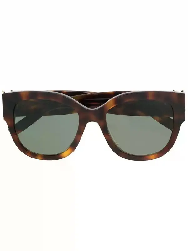 Saint Laurent Tortoiseshell-effect Tinted Sunglasses - Brown