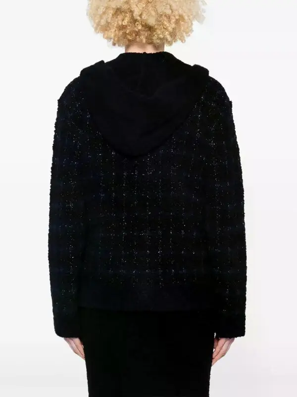 TWINSET Jacquard Knit Checked Jacket