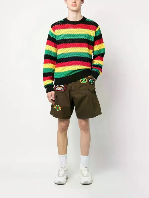 Dsquared2 Virgin Wool Open Knit Jumper