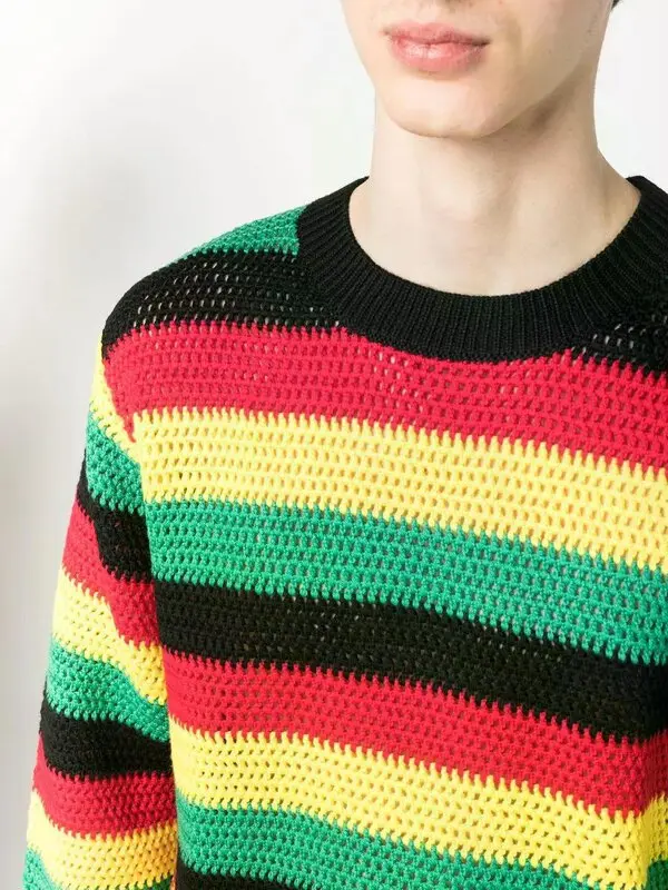 Dsquared2 Virgin Wool Open Knit Jumper