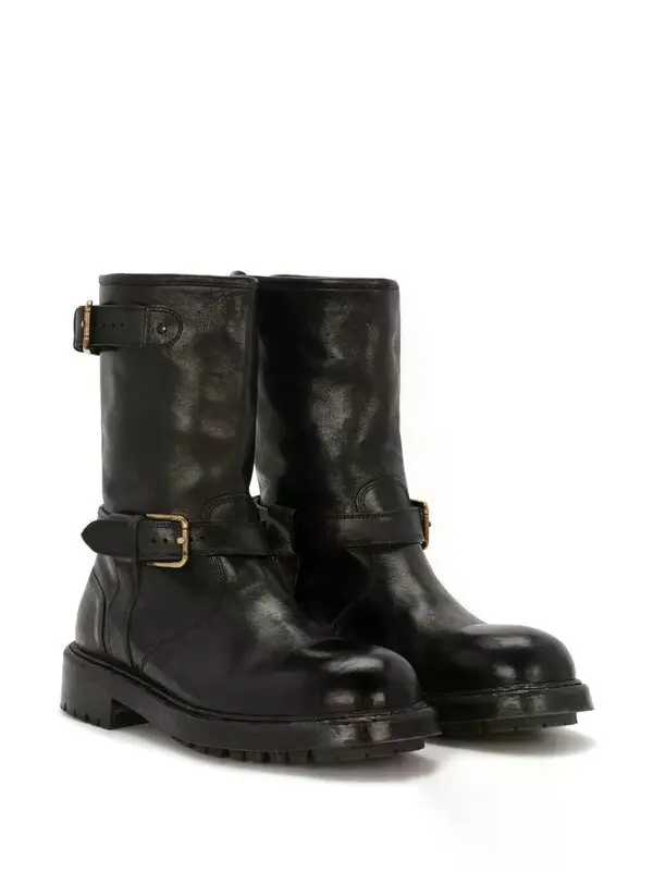 Dolce & Gabbana Smooth Leather Bernini Boots