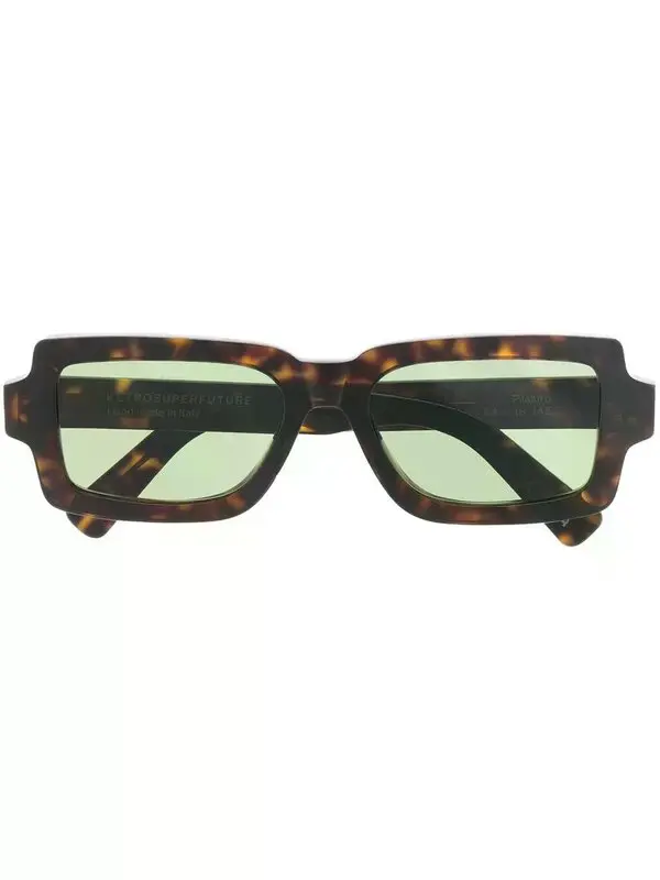 RETROSUPERFUTURE Caro Rectangle-frame Sunglasses - Brown