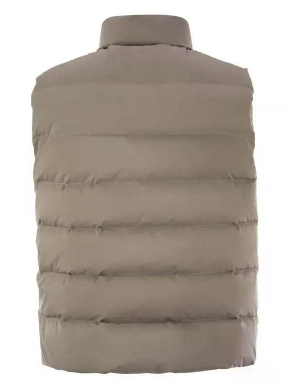 FAY Quilted Gilet - Brown