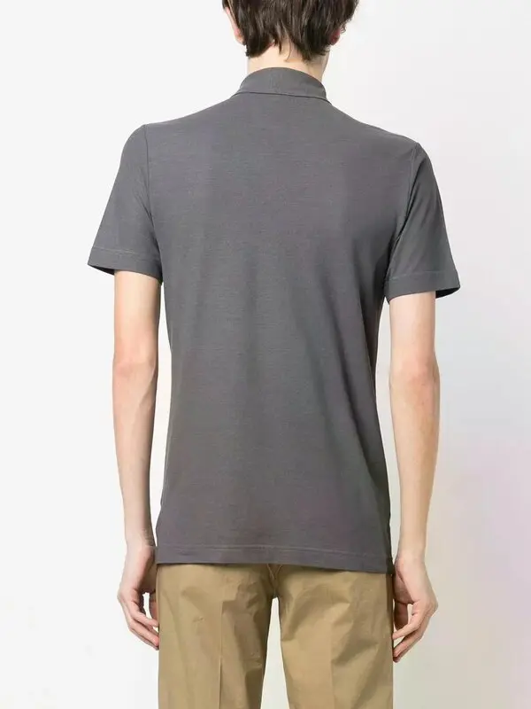 ZANONE Ice Cotton Polo Shirt - Grey