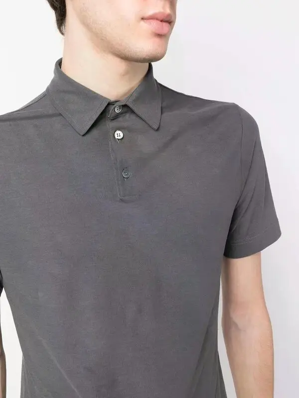 ZANONE Ice Cotton Polo Shirt - Grey
