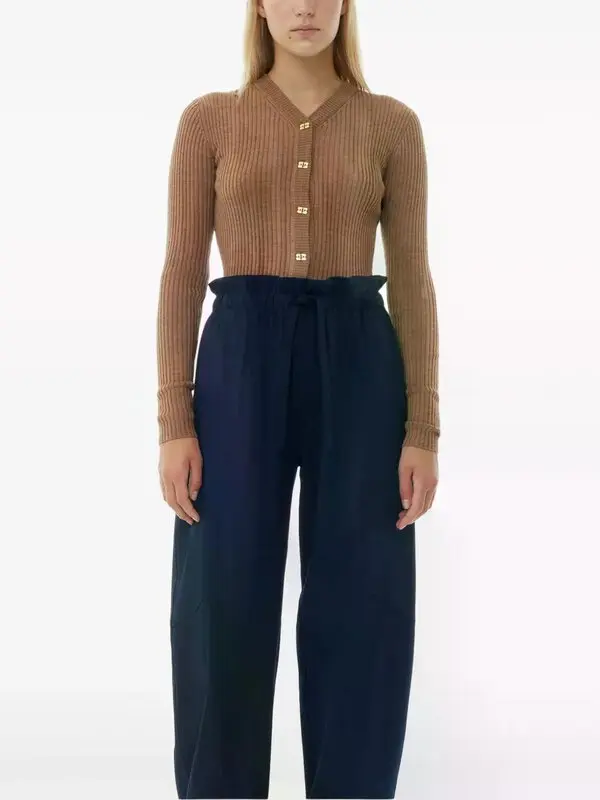 GANNI Elasticated-waist Trousers