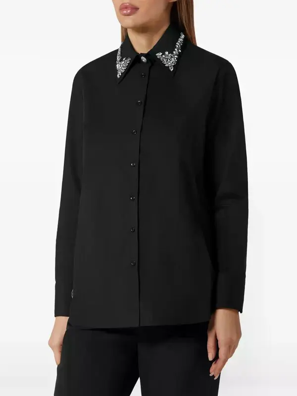 Philipp Plein Crystal-embellished Cotton Shirt